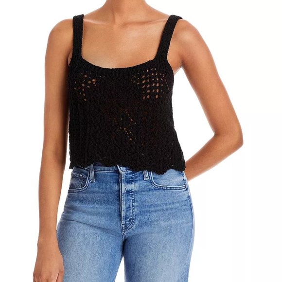 Aqua | Tops | Aqua Crochet Tank | Poshmark